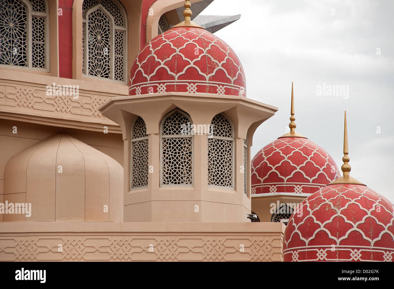 Architecture of mosque with red doom of roof Stock Photo - Alamy