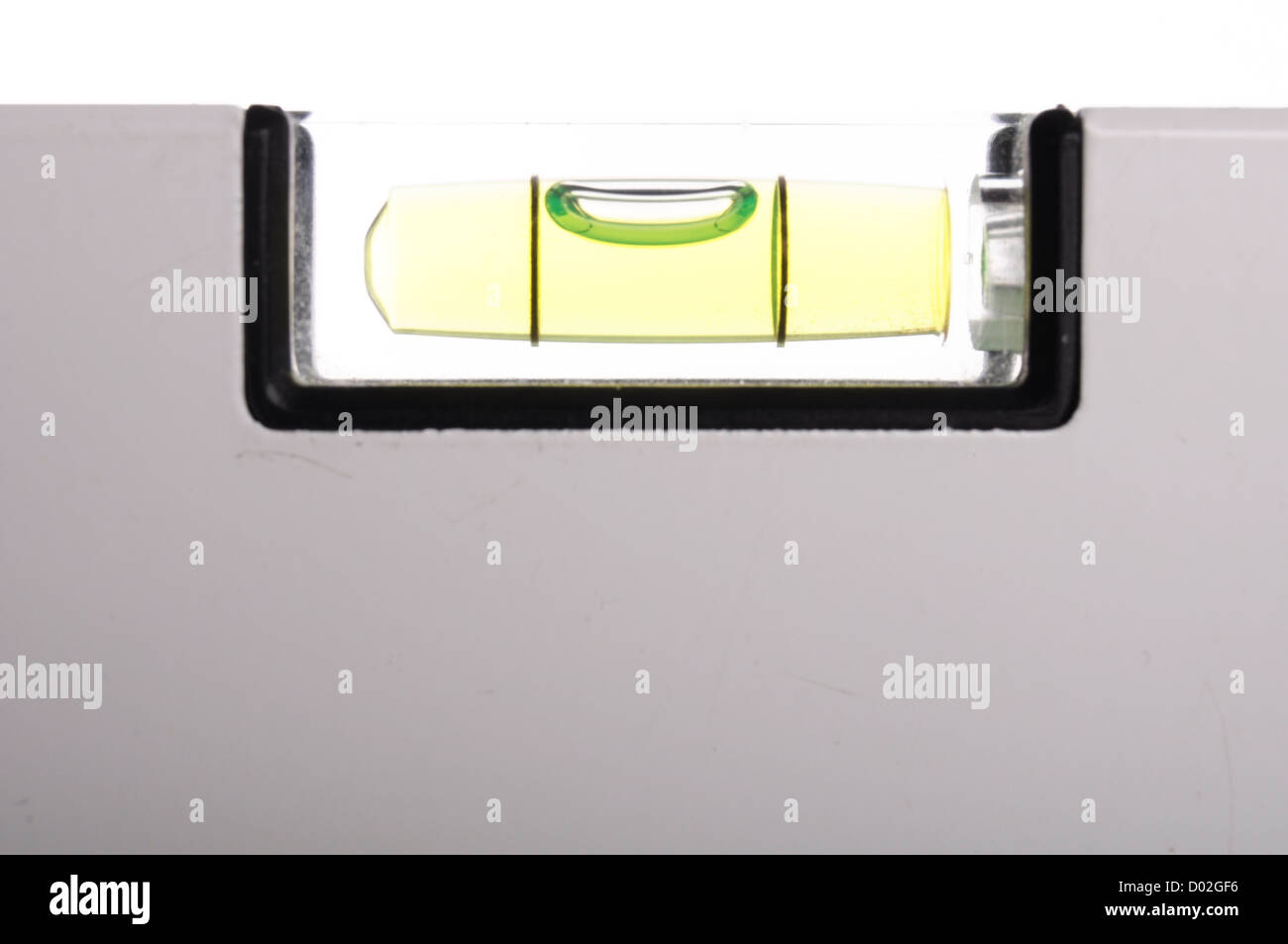 level bubble showing measurement or construction concept Stock Photo ...