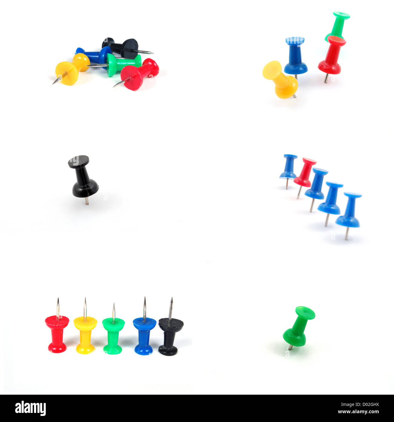 pin collection isolated on a white background Stock Photo - Alamy