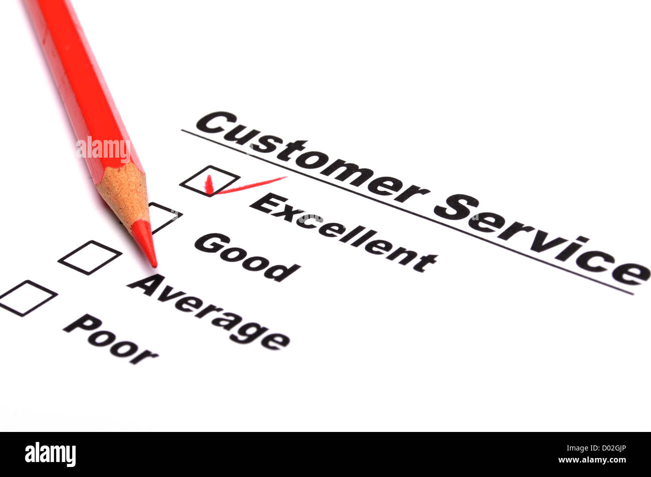 checkbox and pencil showing science education research or customer ...