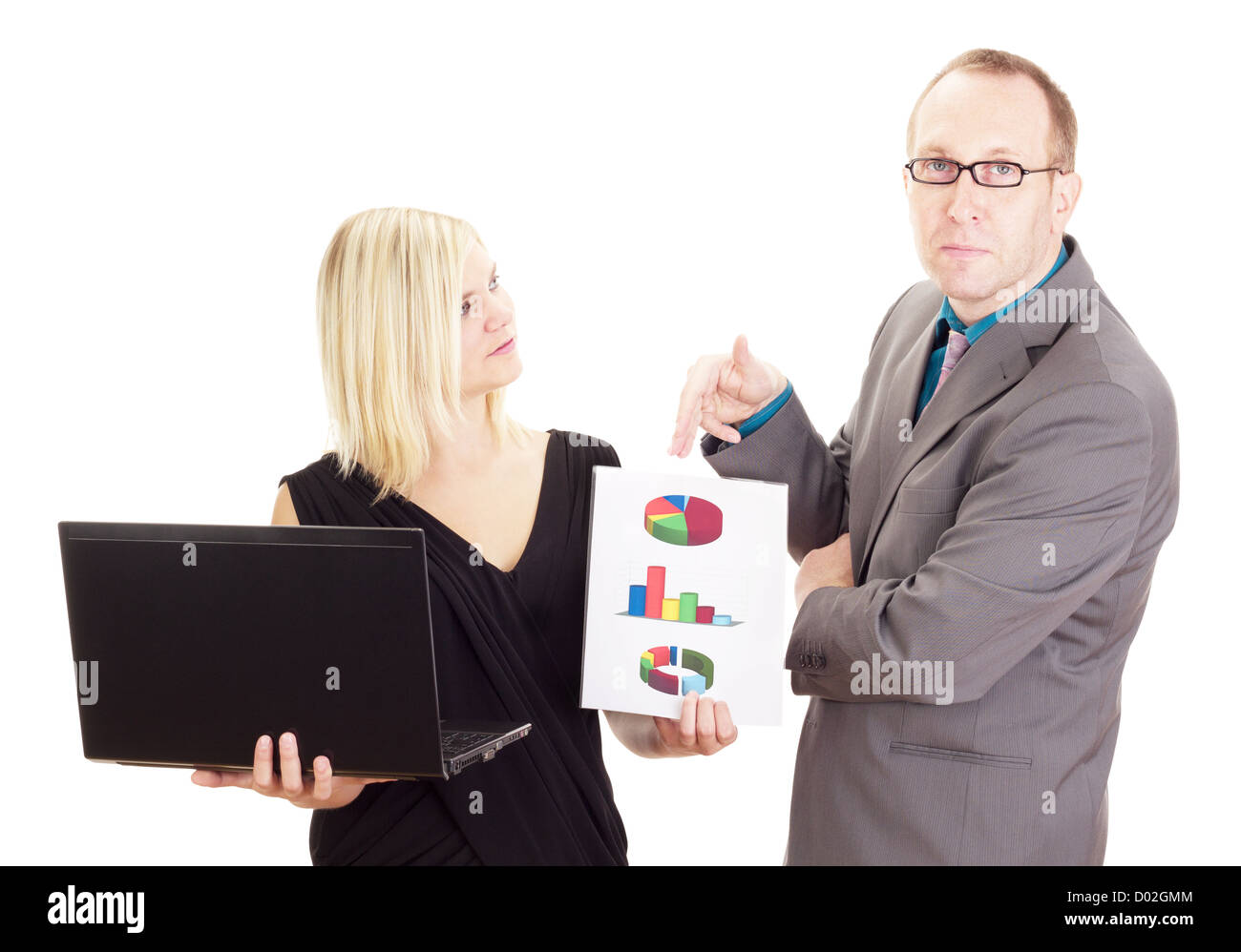 Two business people analysing some facts Stock Photo - Alamy