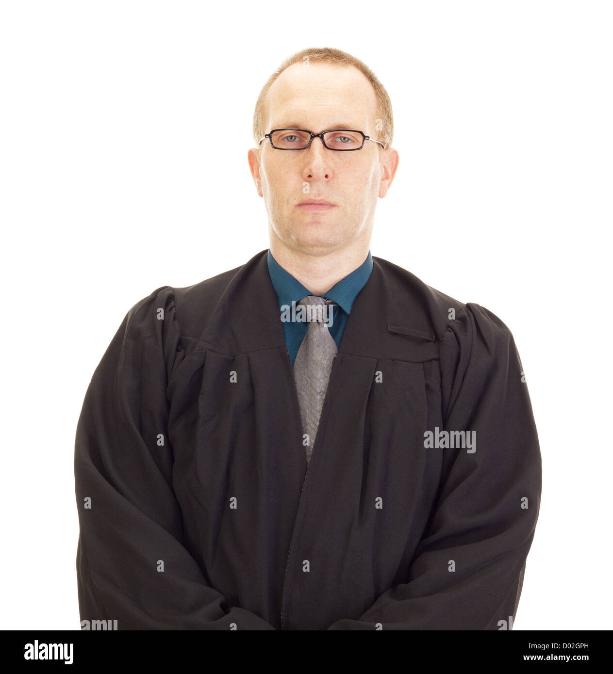 Judge in black robe hi-res stock photography and images - Alamy