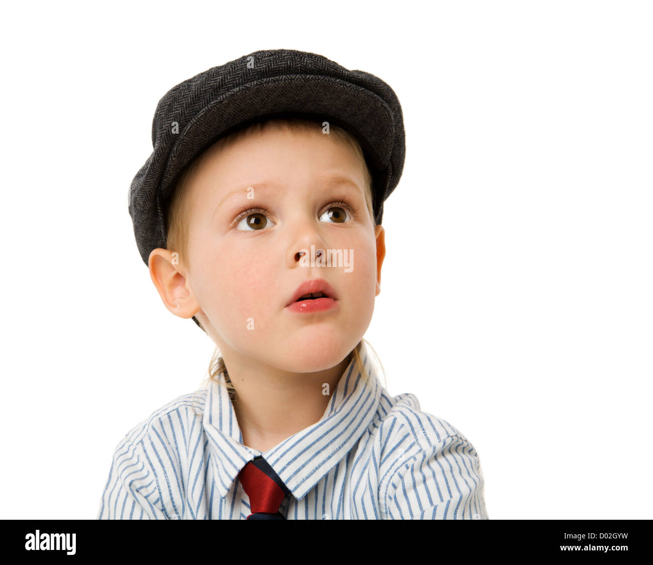 Portrait of Three years serious boy isolated on white Stock Photo - Alamy