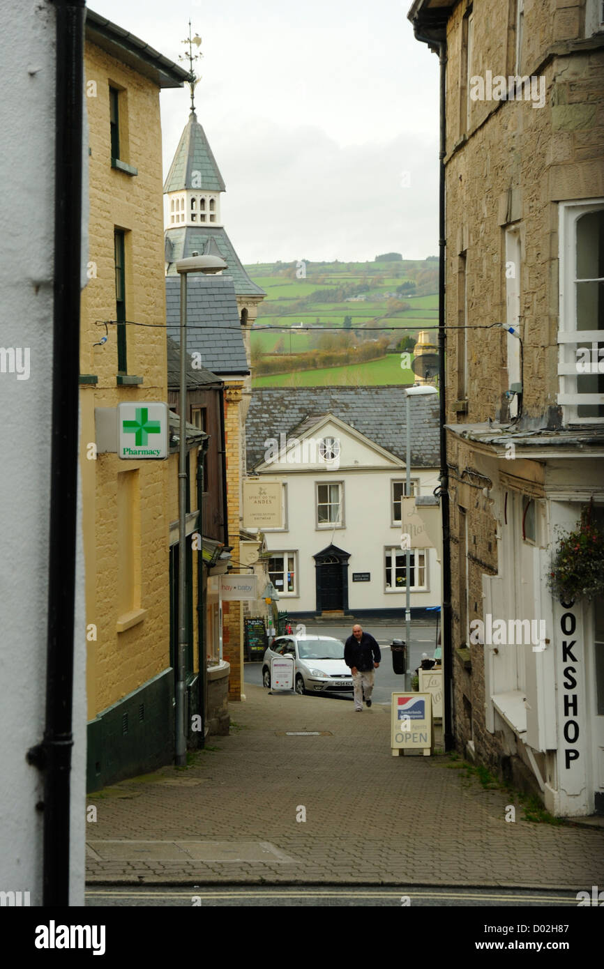 The Pavement, Hay-on-Wye Stock Photo - Alamy