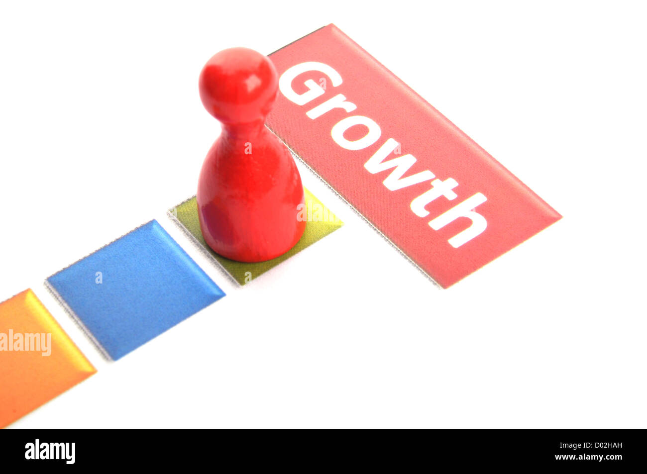 growth word showing financial success business concept Stock Photo - Alamy