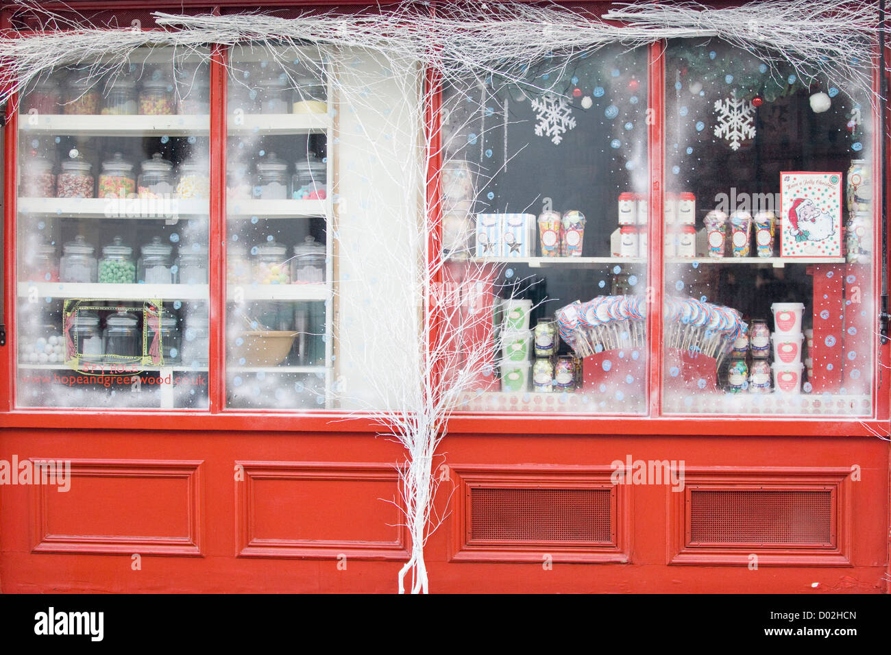Sweet Shop Display in a Shop window in London England Stock Photo - Alamy