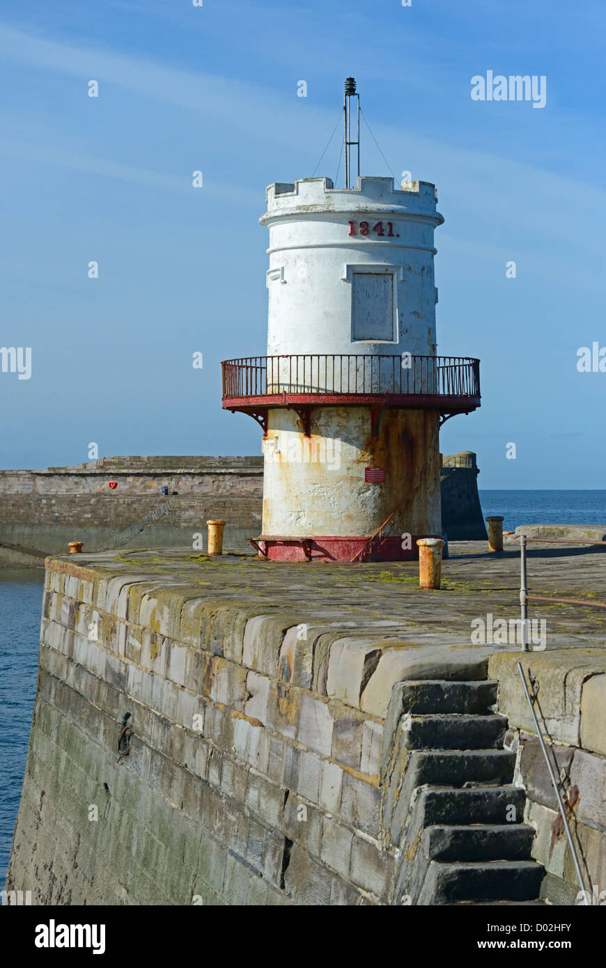 Lighthouse,1841. The Harbour, Whitehaven, Cumbria, England, United ...