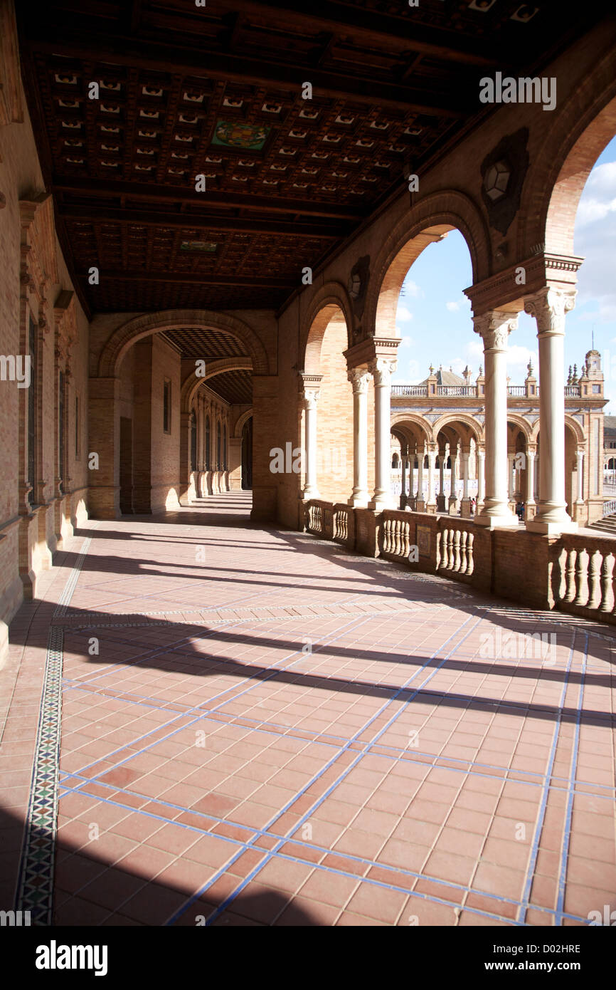 public Spain Square at Seville city Andalusia in Spain Stock Photo - Alamy
