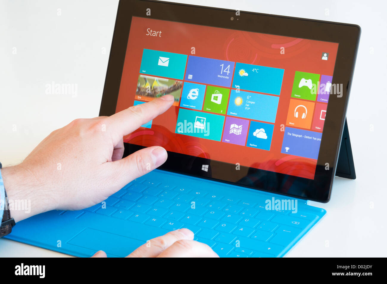 Using microsoft surface hi-res stock photography and images - Alamy