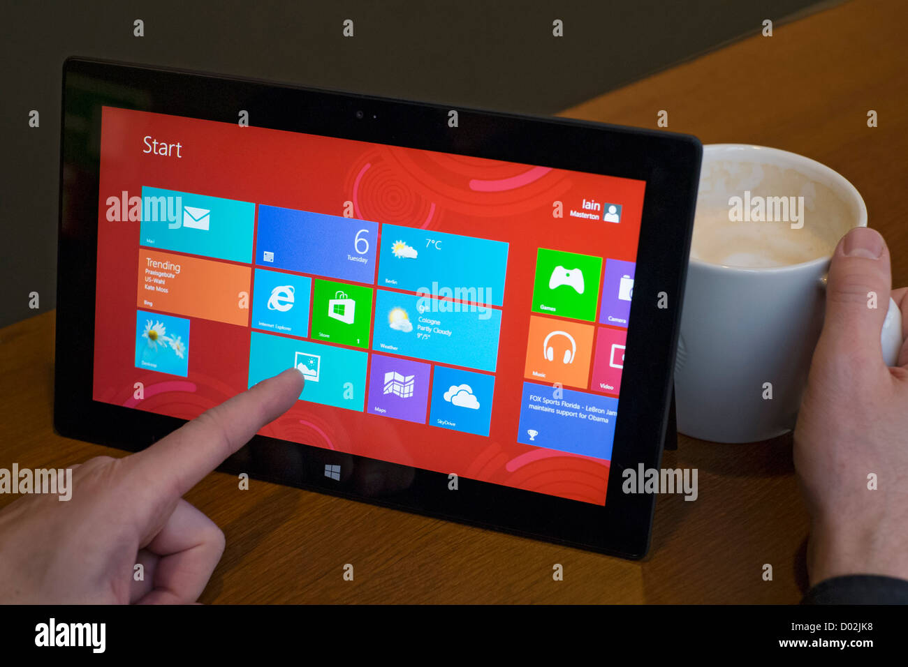 Microsoft surface tablet hi-res stock photography and images - Alamy