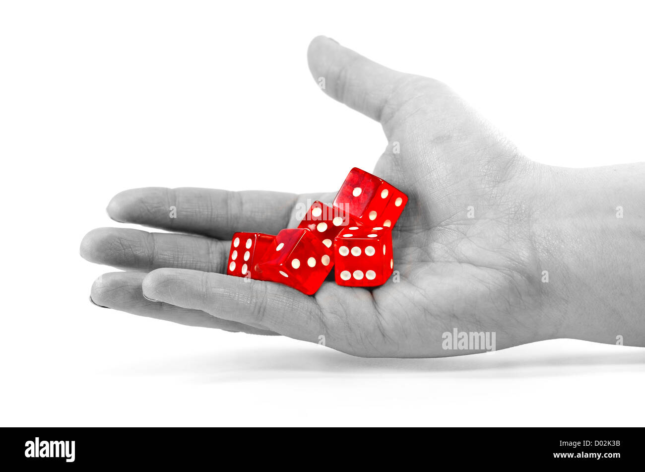 Hand rolling die dice hi-res stock photography and images - Alamy