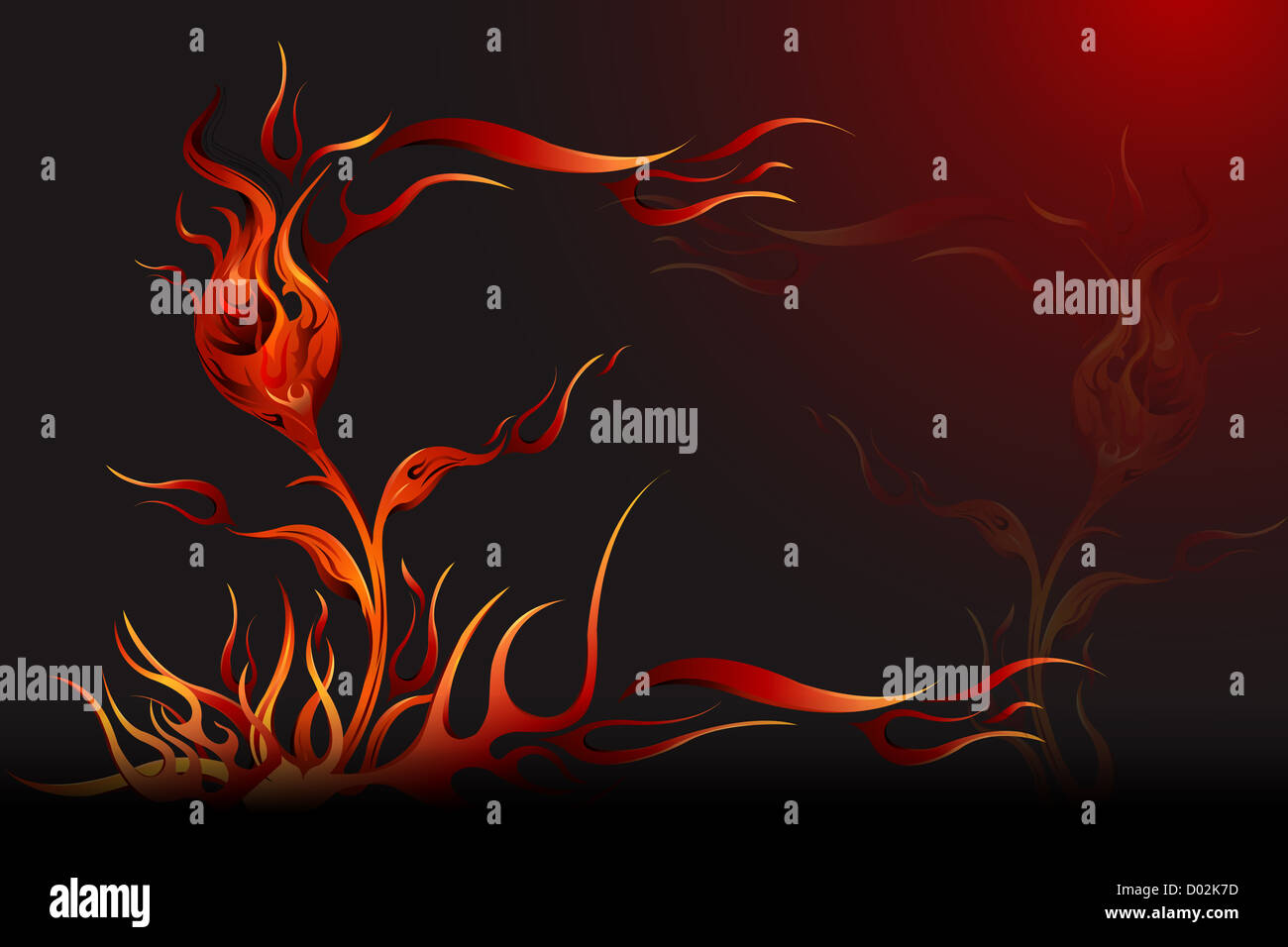 illustration of abstract fire background Stock Photo - Alamy
