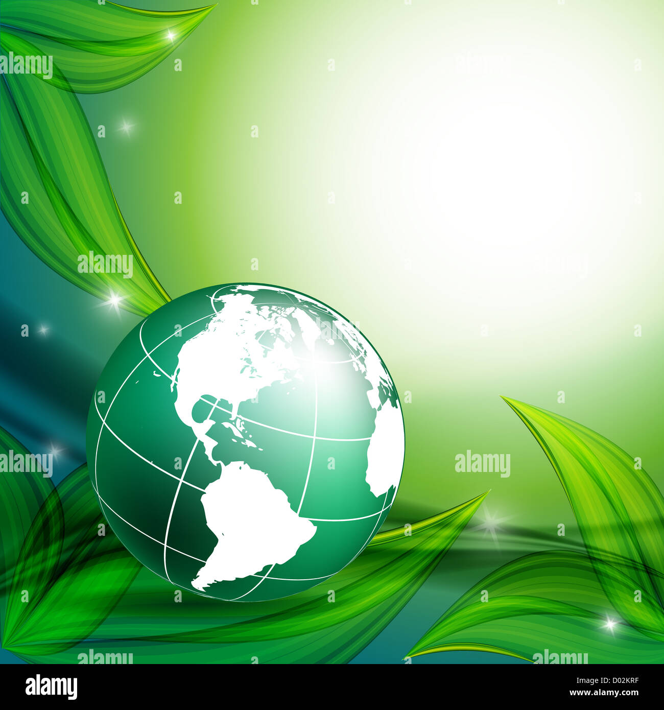 environmental concept background with globe Stock Photo - Alamy
