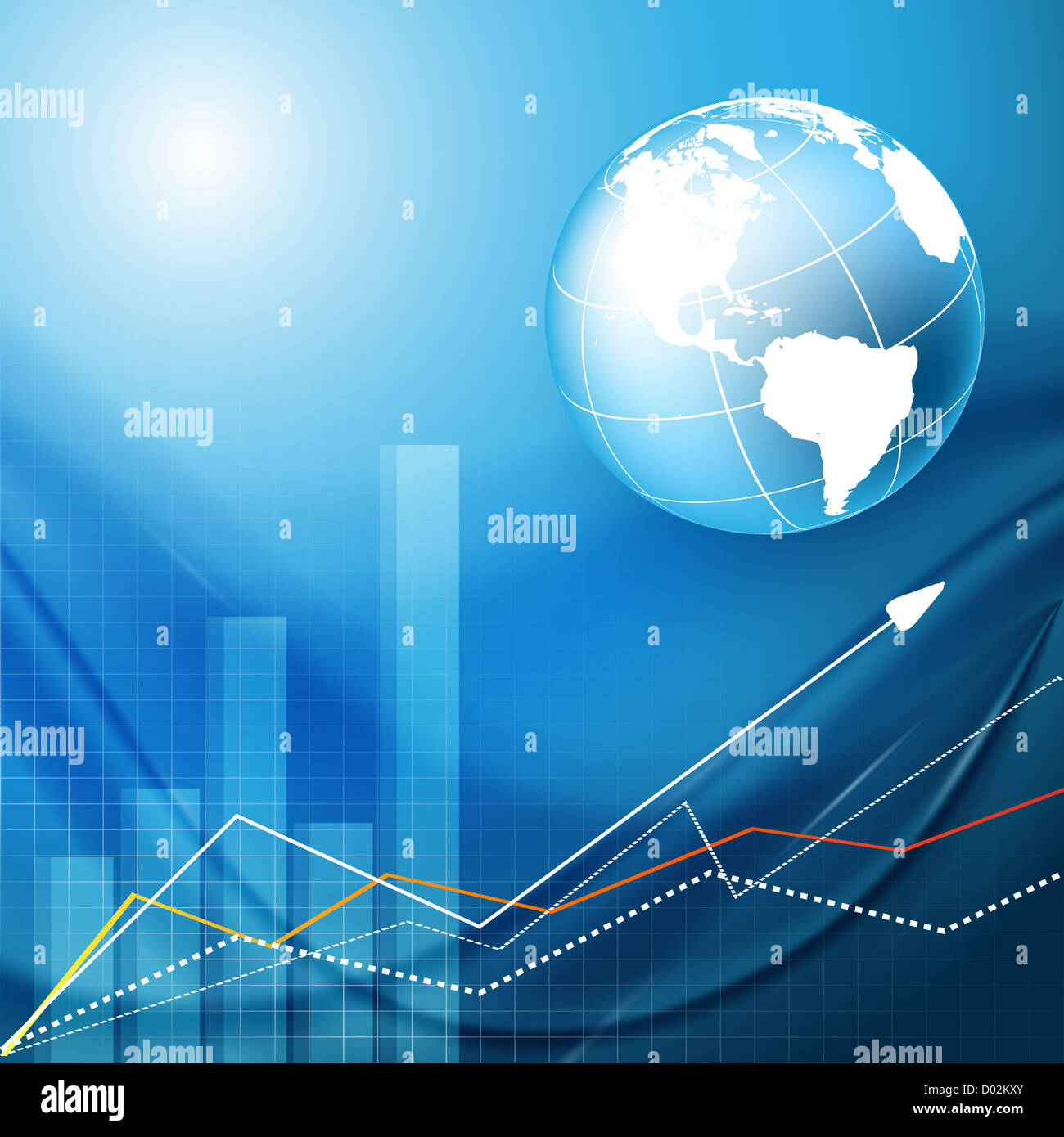 modern dark statistic with arrows Stock Photo - Alamy