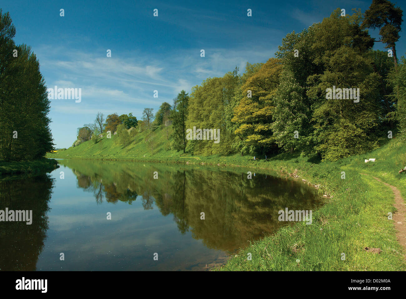 The River Teviot near Kelso, Scottish Borders Stock Photo - Alamy