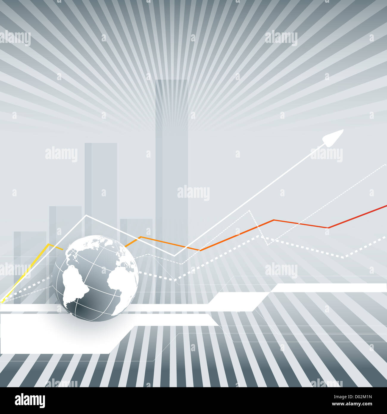 abstract blue background with globe and lines Stock Photo - Alamy
