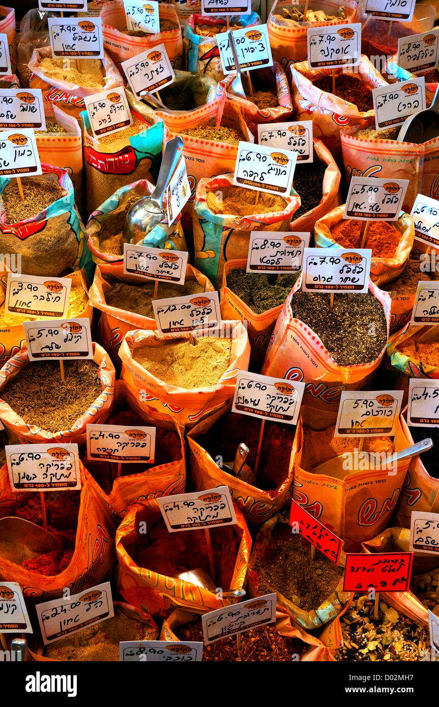 Bags spices israeli spice market hi-res stock photography and images ...