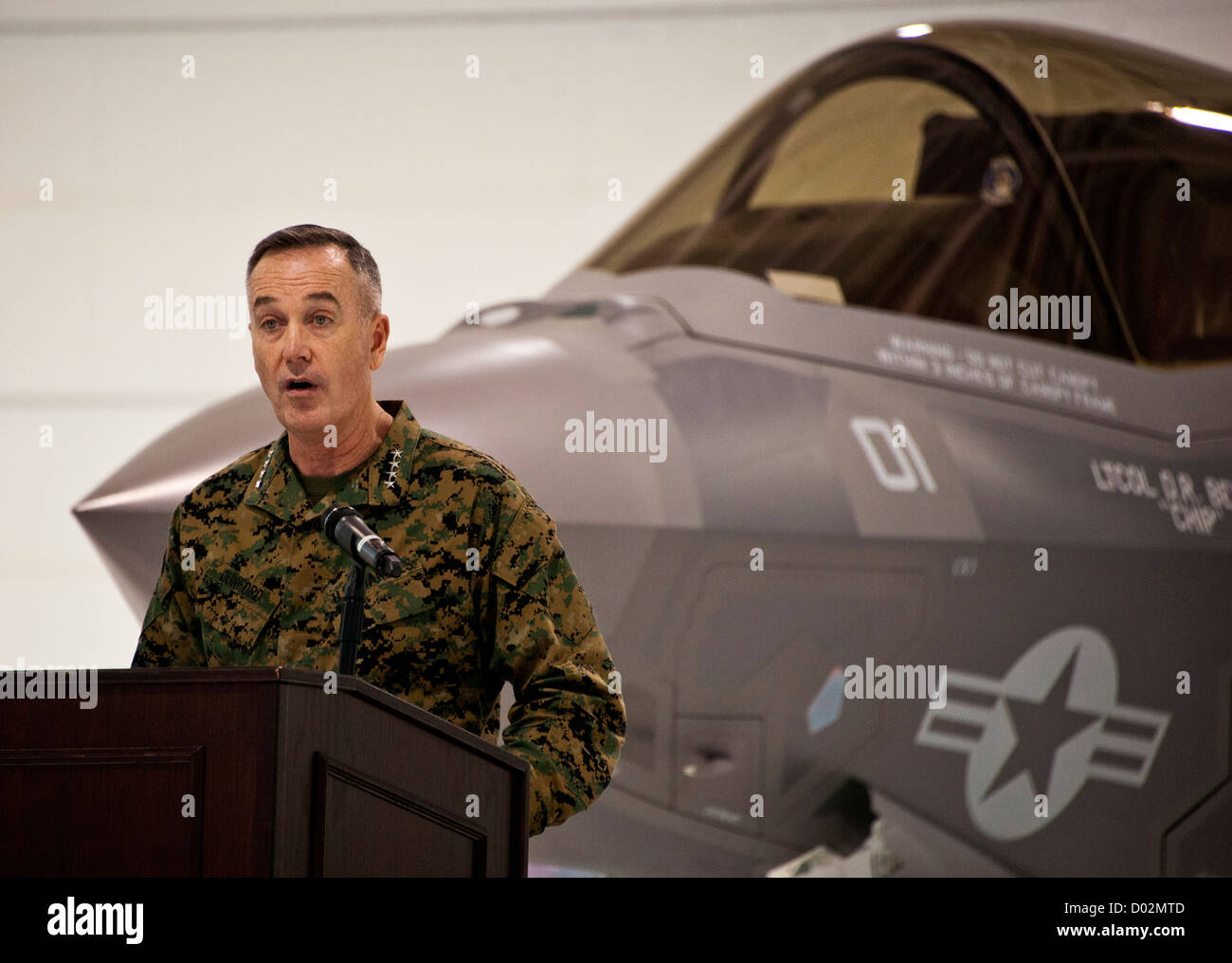 US Marine General Joseph Dunford, assistant commandant of the Marine ...