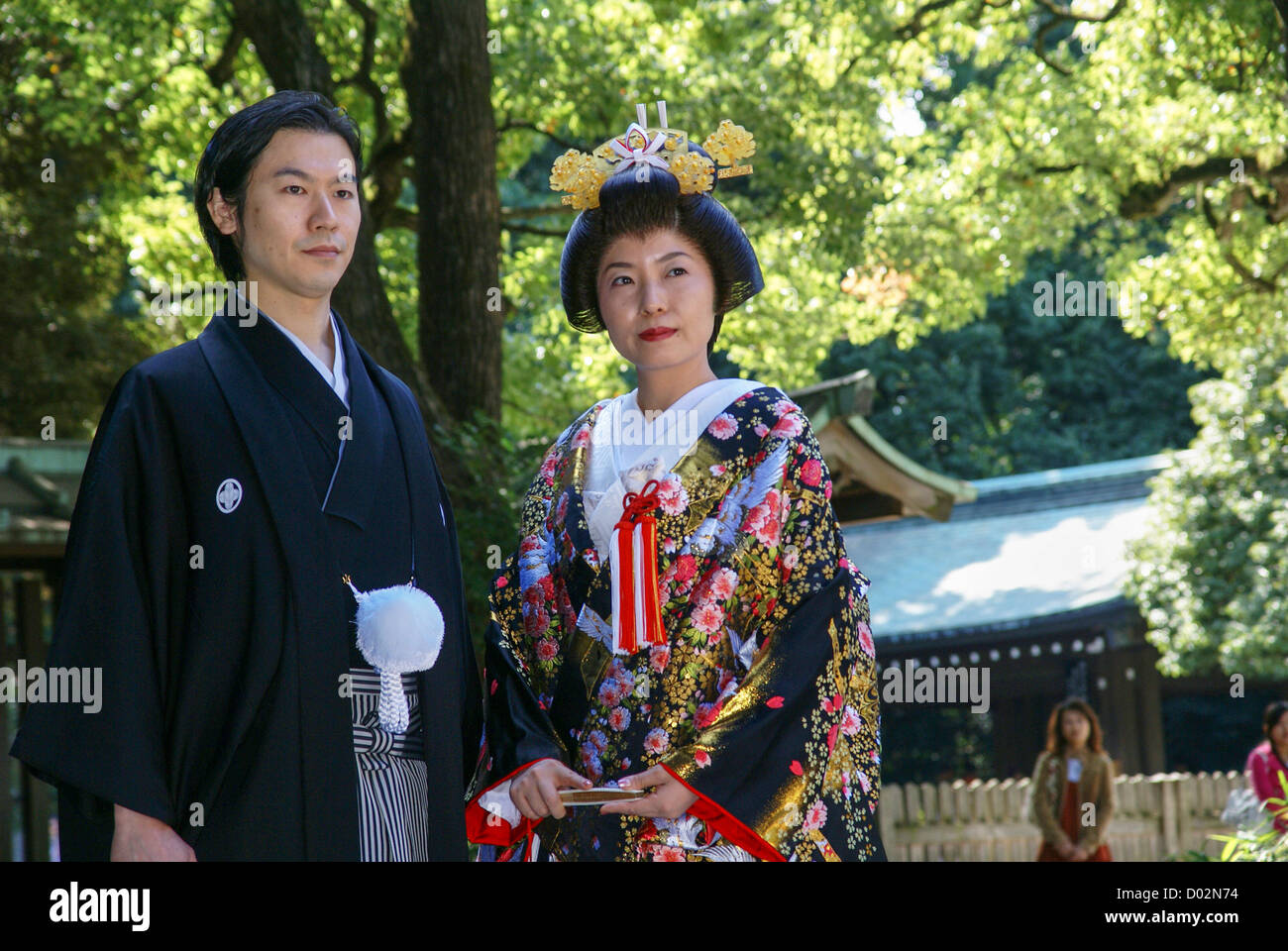 Japan, Tokyo, Meiji Shinto Shrine Traditional Shinto Wedding Stock ...