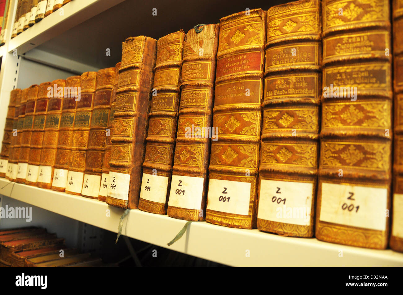 books in a library bookshelf for university education Stock Photo - Alamy