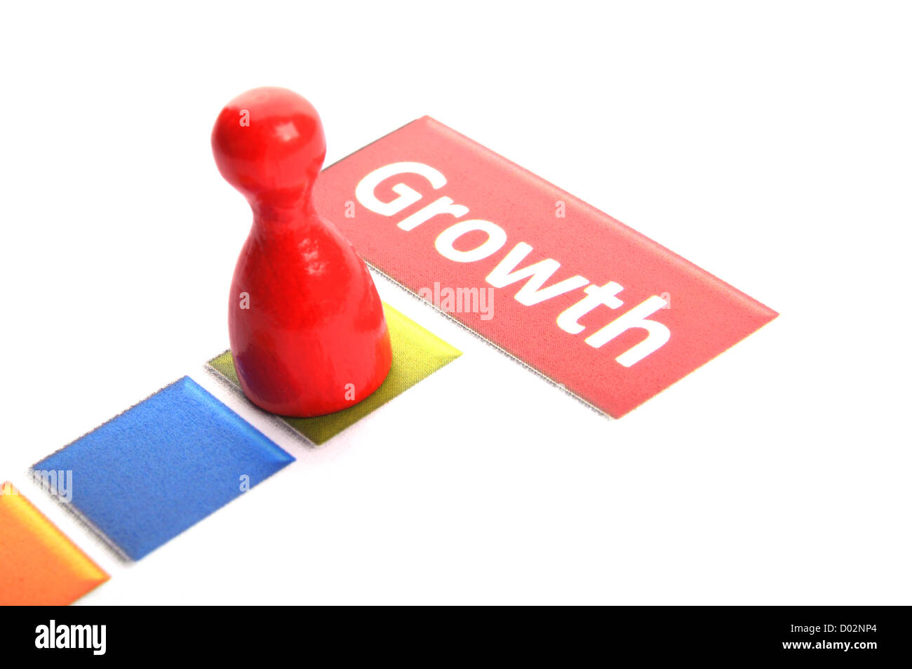 growth word showing financial success business concept Stock Photo - Alamy