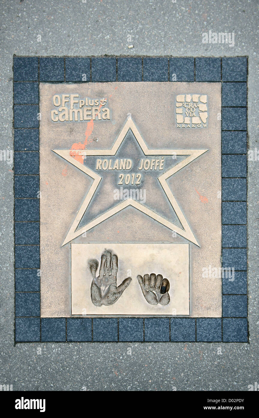 Roland Joffe Walk Fame Avenue Stars Aleja Gwiazd w Krakowie Krakow ...