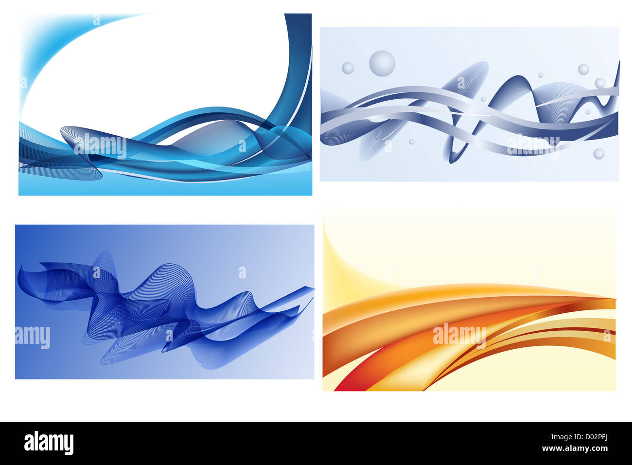 Gradient wavy background vector Cut Out Stock Images & Pictures - Alamy