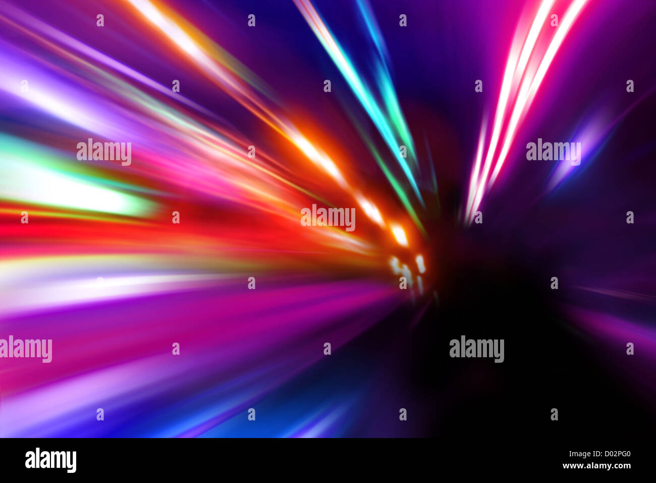 acceleration speed motion on night street Stock Photo - Alamy