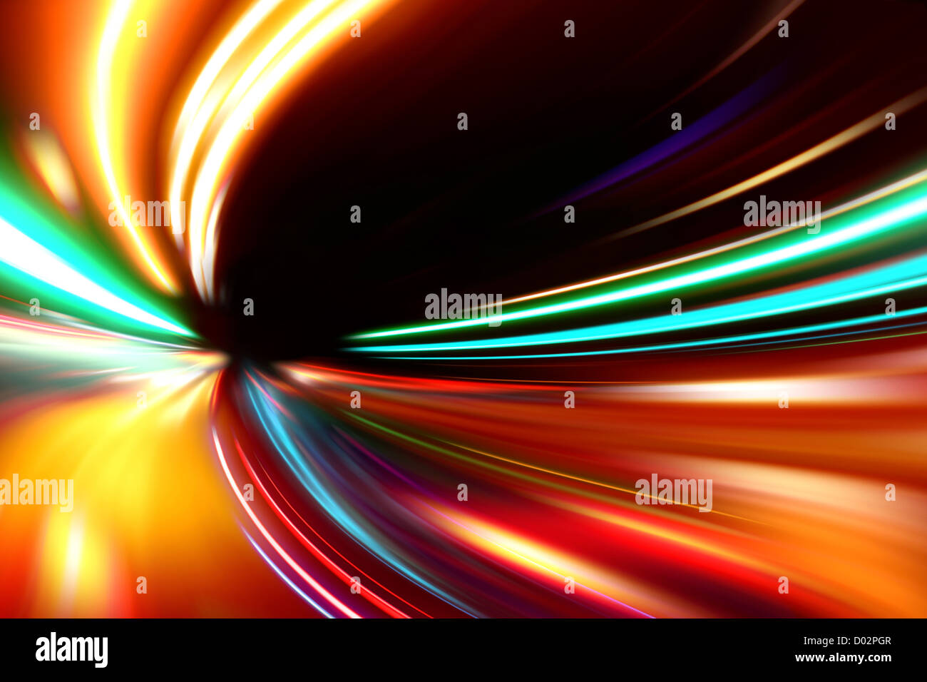 abstract acceleration speed motion on night road Stock Photo - Alamy