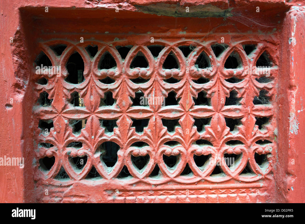 Alcove Pattern design floral filigree window sil ornate Stock Photo - Alamy