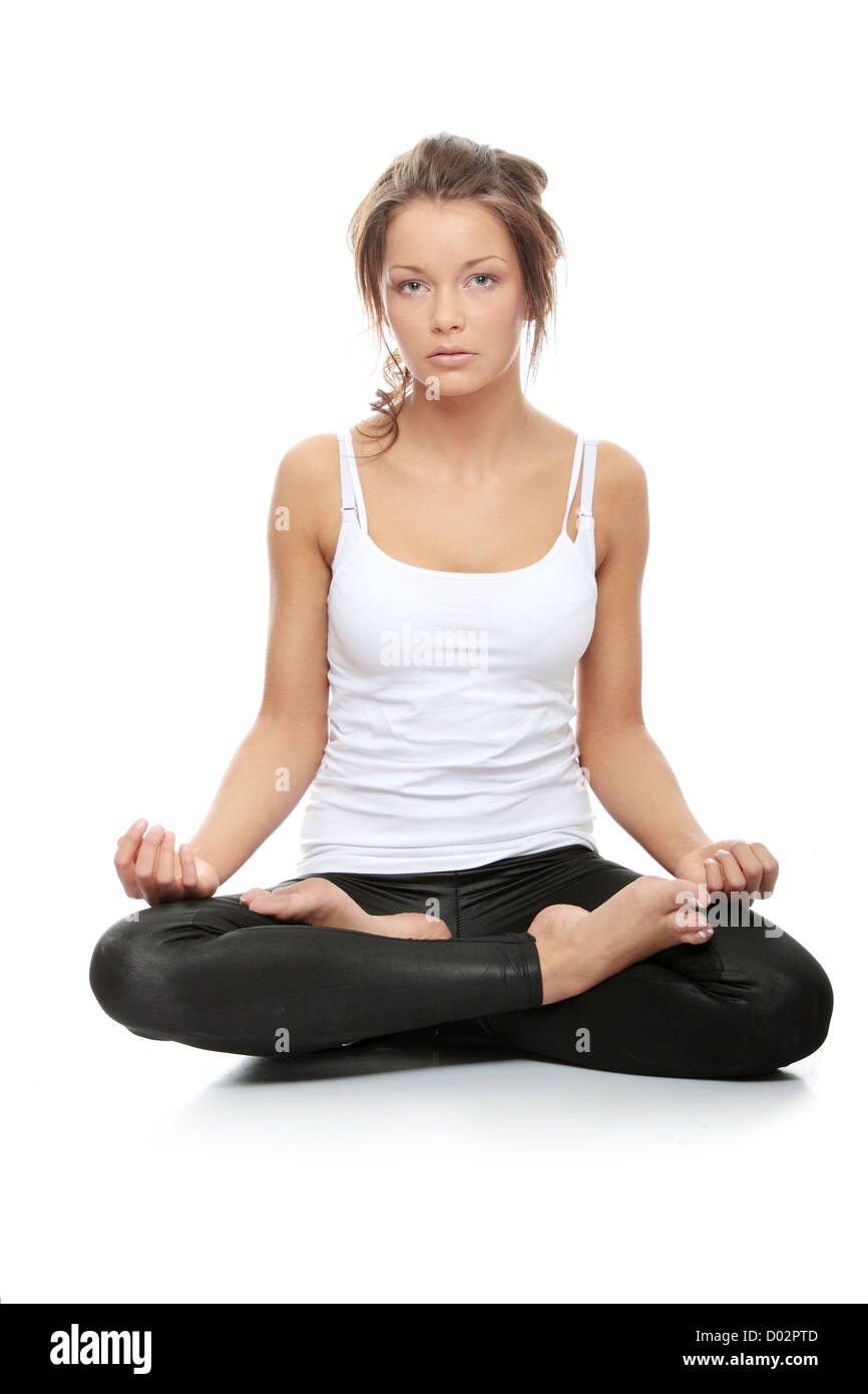 Easy sitting pose Cut Out Stock Images & Pictures - Alamy