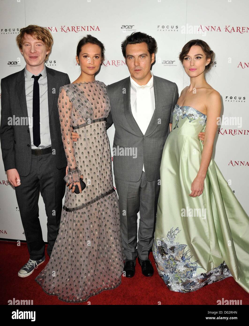 Nov. 14, 2012 - Los Angeles, California, U.S. - Domhnall Gleeson,Alicia ...