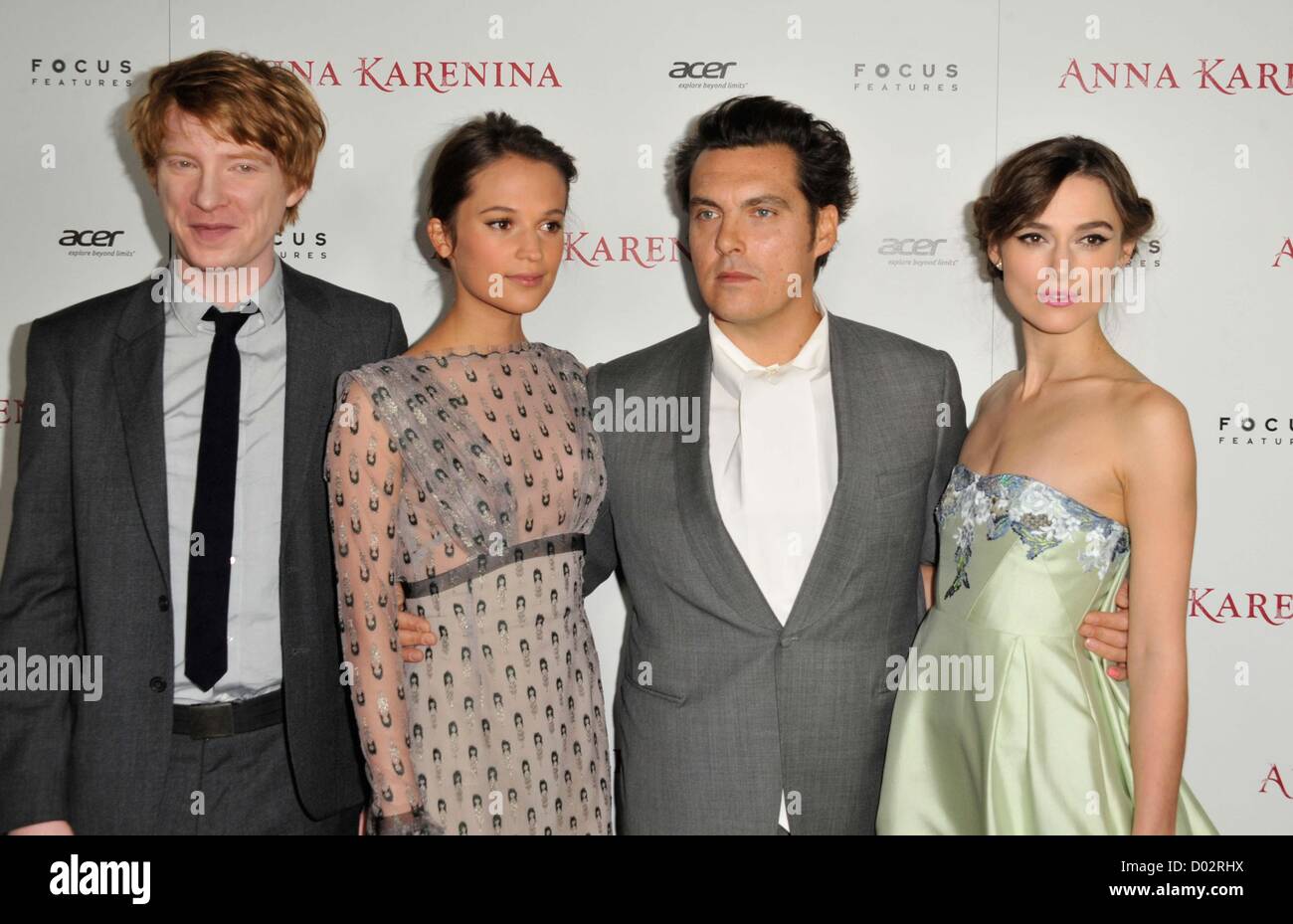 Nov. 14, 2012 - Los Angeles, California, U.S. - Domhnall Gleeson,Alicia ...