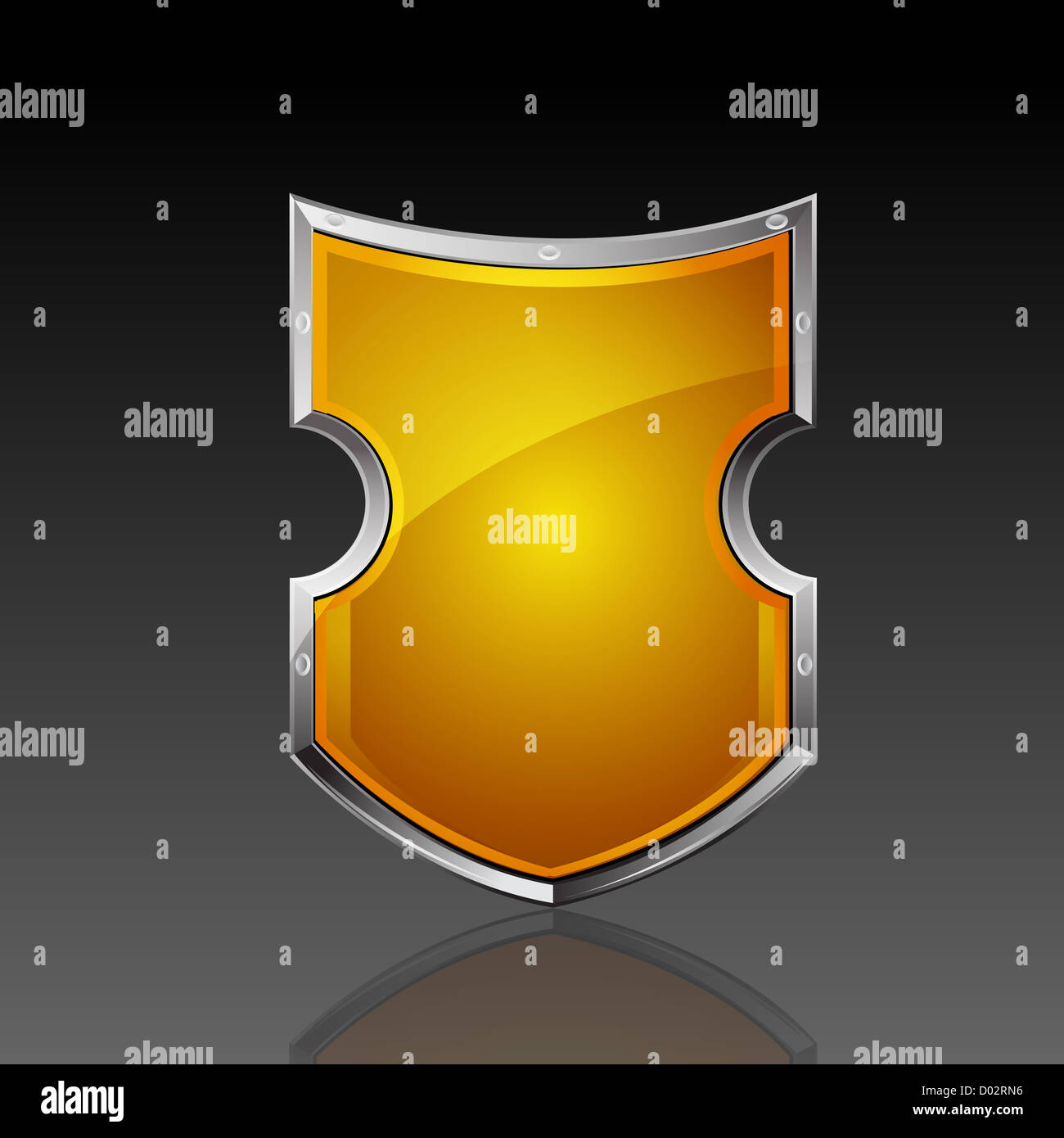 illustration of shield on abstract background Stock Photo - Alamy