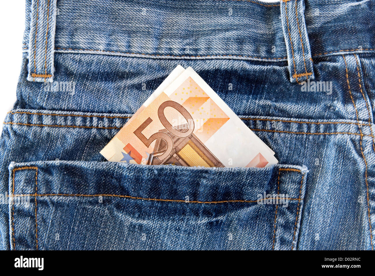 Pants jeans with money in the pocket Stock Photo - Alamy