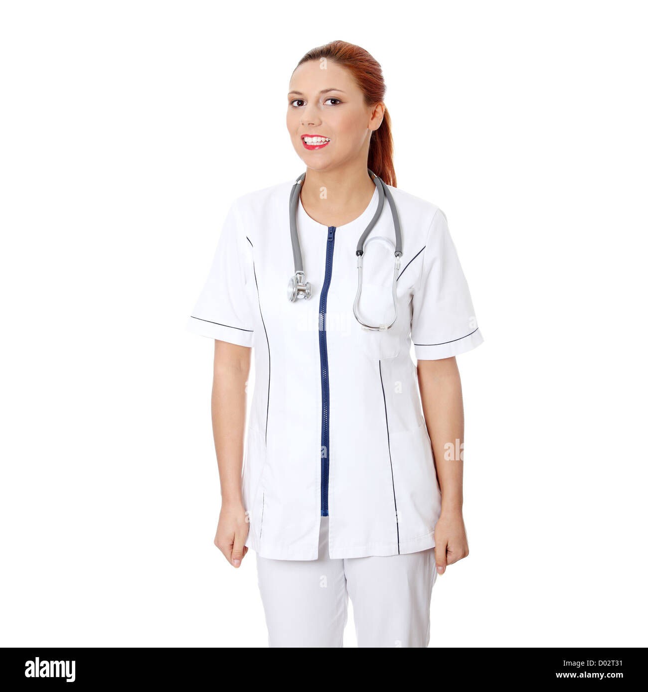 Smiling medical doctor or nurse Stock Photo - Alamy