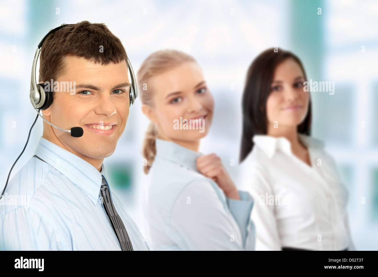 Customer service operator Stock Photo - Alamy