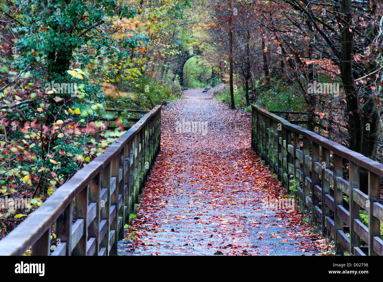 The Old Railway Path between Keswick and Threlkeld Cumbria England ...