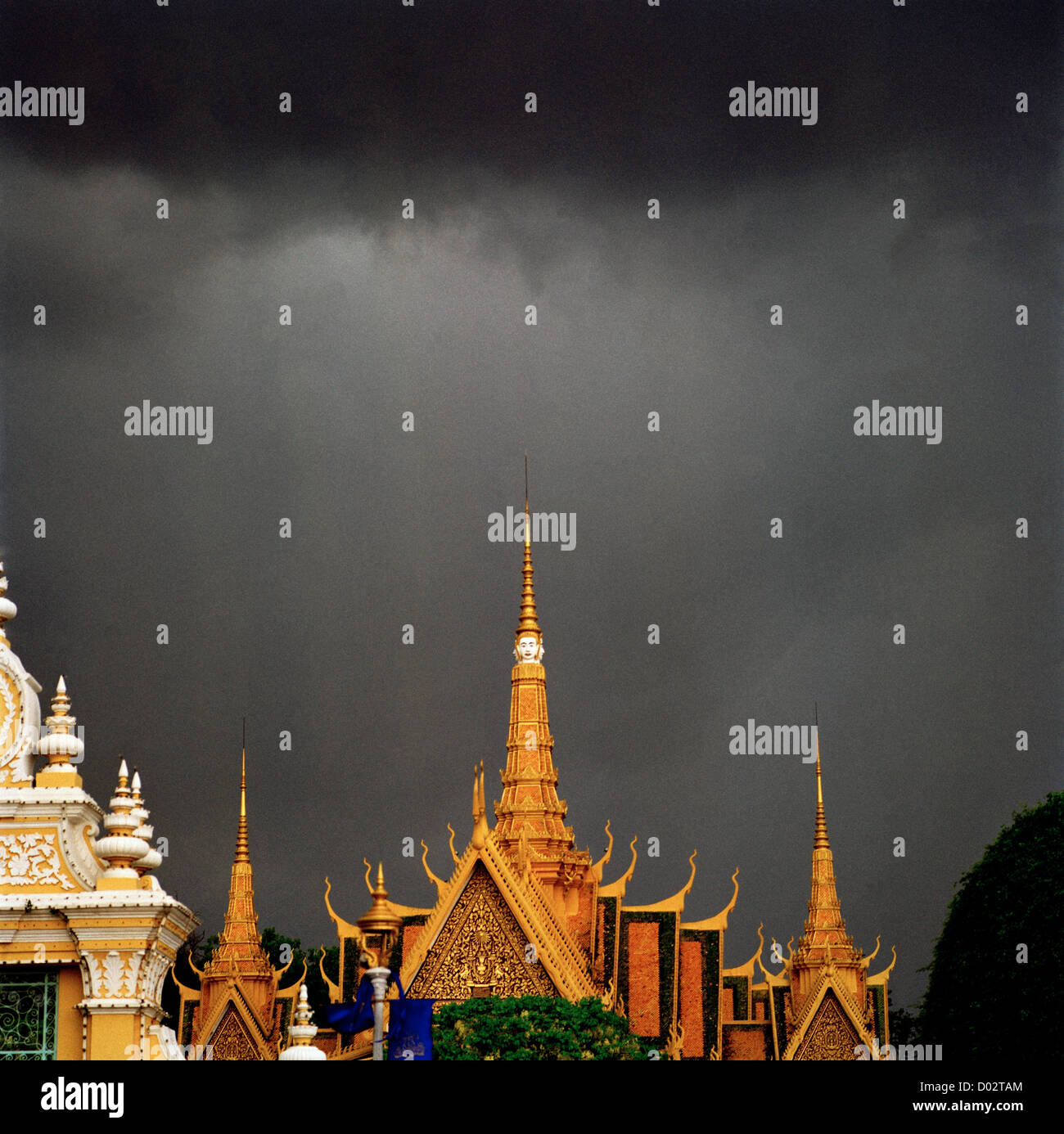 Royal Palace in Phnom Penh in Cambodia in Far East Southeast Asia ...