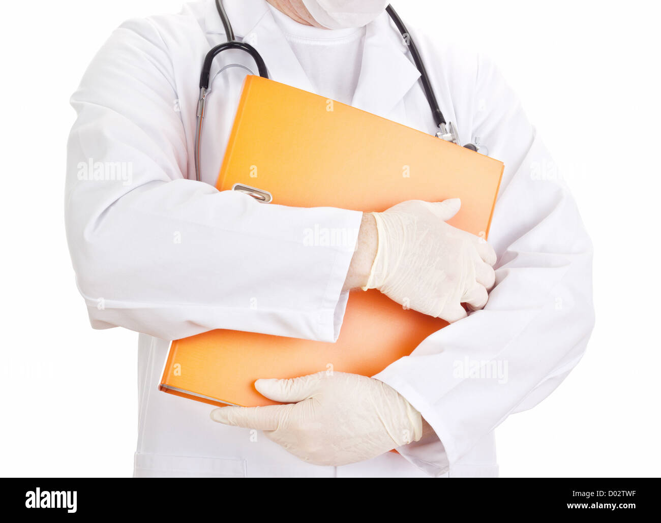 Medical doctor with some documents Stock Photo - Alamy
