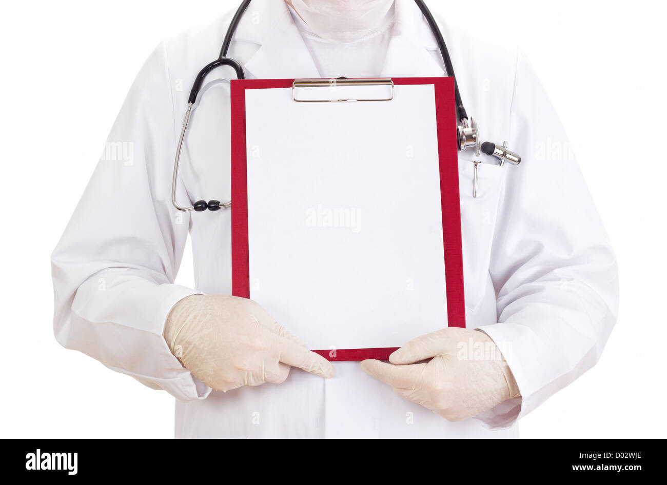 Medical doctor with clipboard Stock Photo - Alamy
