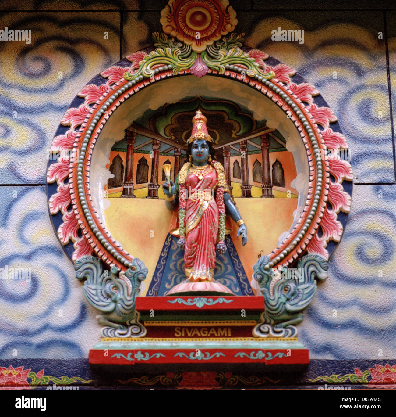 Deity Sivagami statue in Mariamman Hindu Temple in Saigon Ho Chi Minh ...