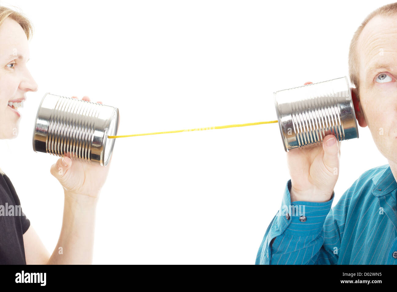 Two people having a conversation Stock Photo - Alamy