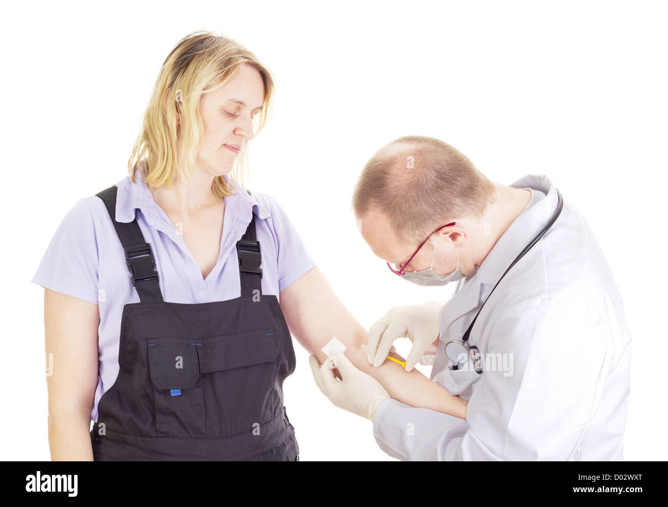 Medical doctor medicate patient Stock Photo - Alamy