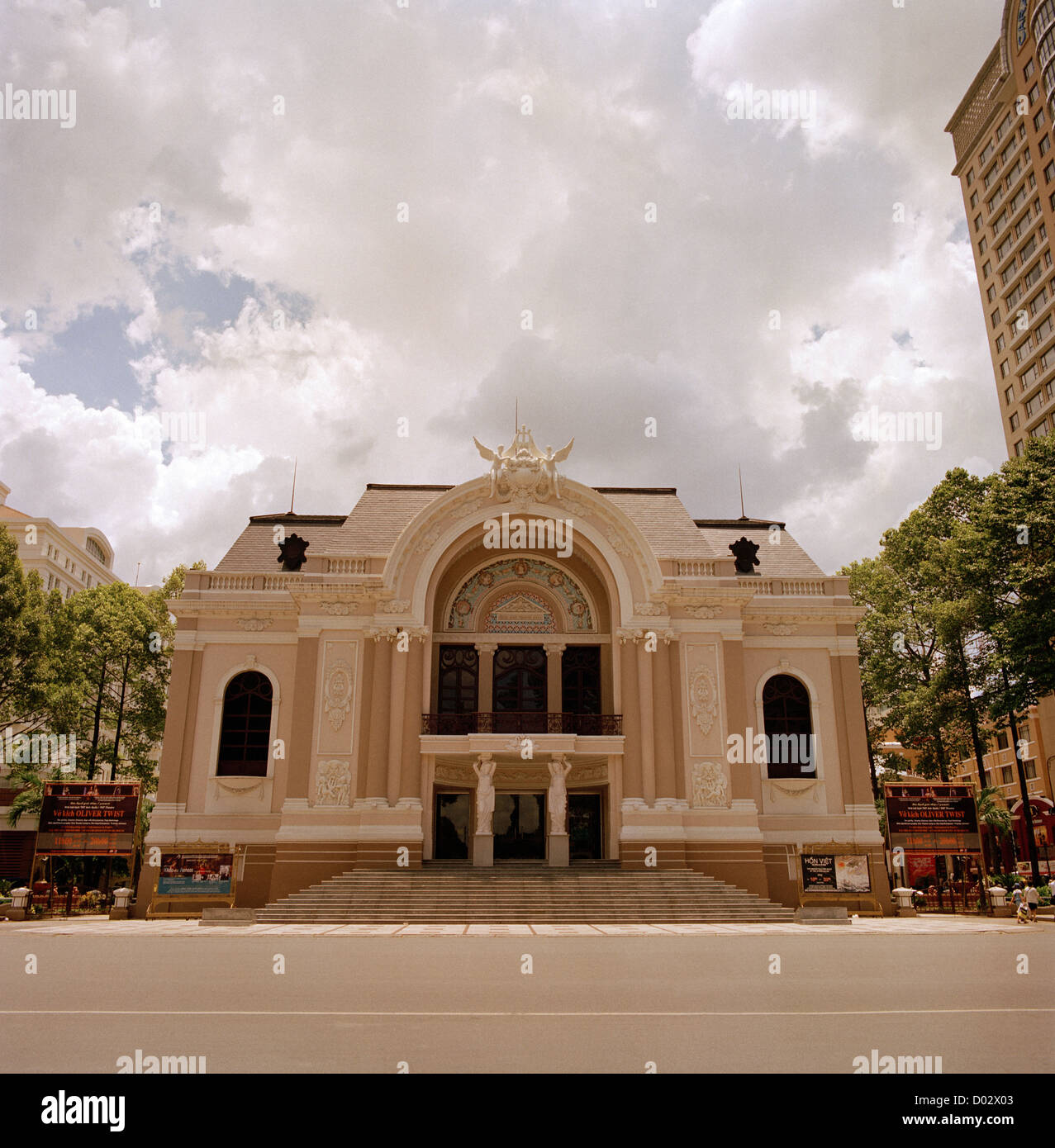 Opera House in Saigon Ho Chi Minh City In Vietnam in Far East Southeast ...