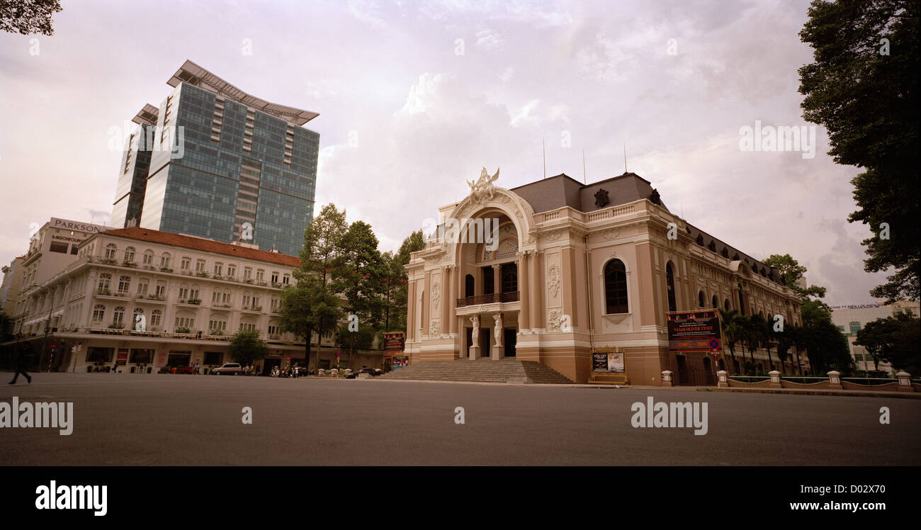 Opera House in Saigon Ho Chi Minh City In Vietnam in Far East Southeast ...