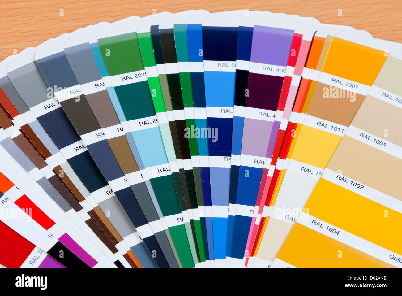 Open paint colour chart hi-res stock photography and images - Alamy