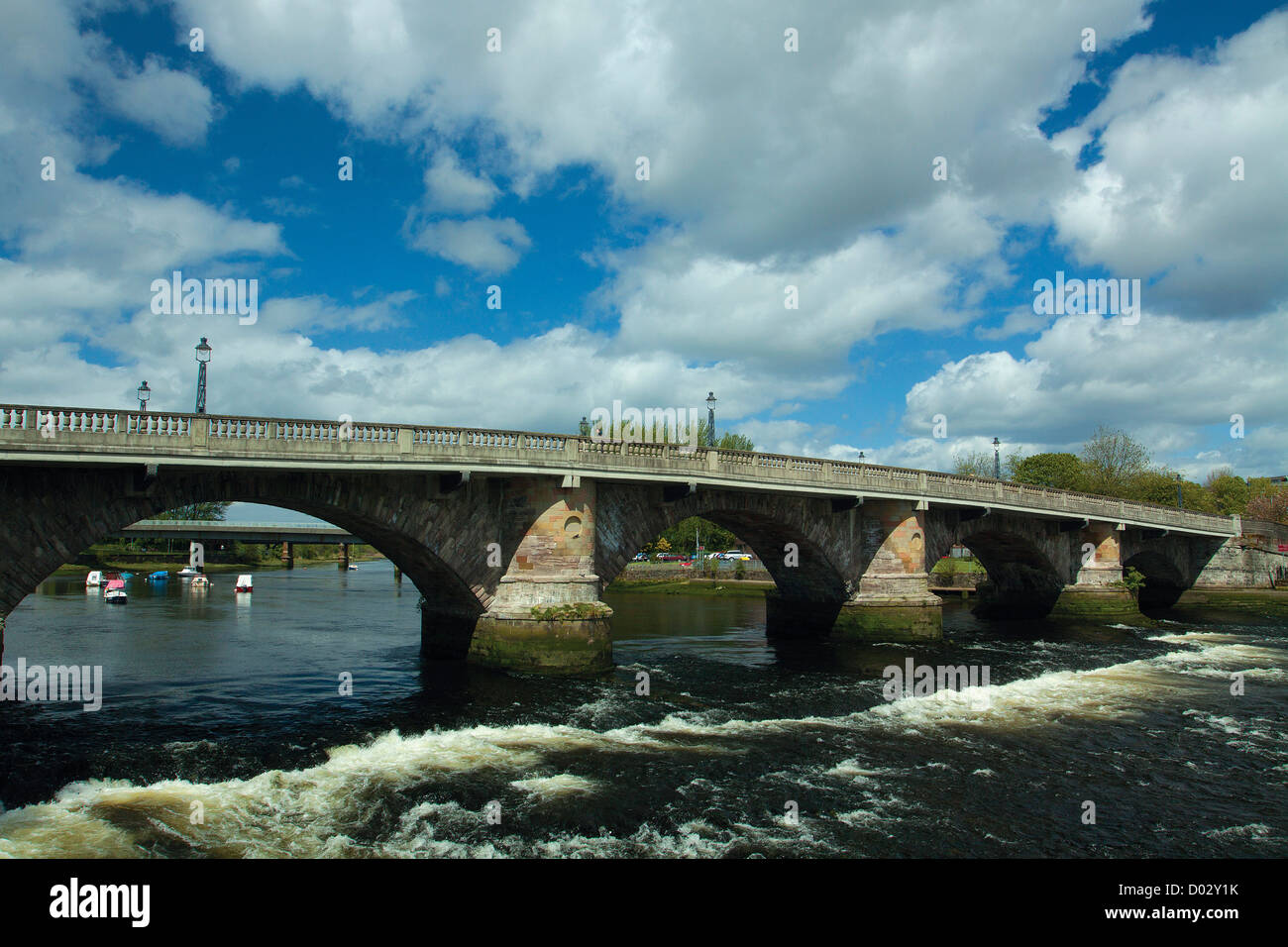Dumbarton Bridge and the River Leven, Dumbarton Stock Photo - Alamy