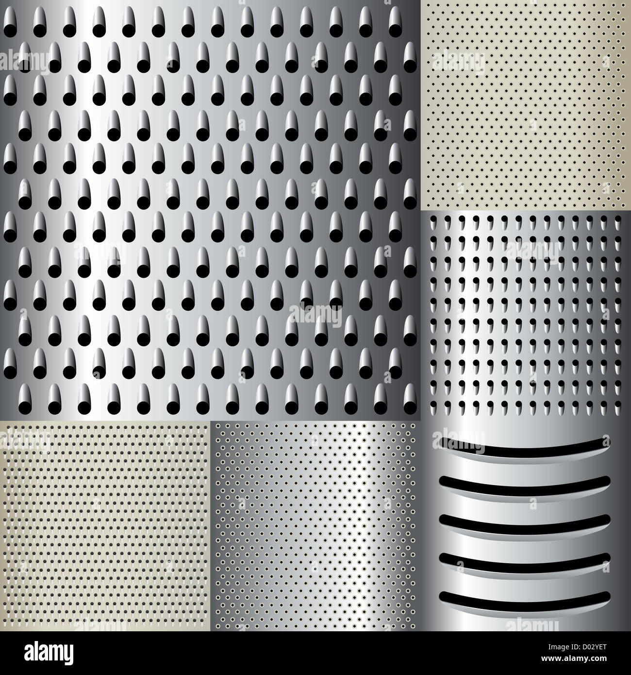 Cheese and vegetables grinder textures made of plastic and metal ...