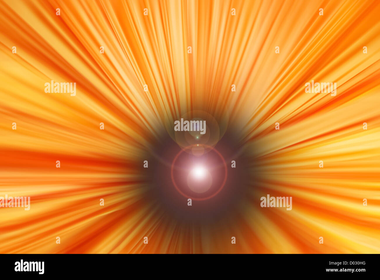 Abstract Orange Lens Flare